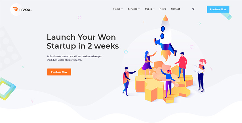 Rivox - HTML 5 Template Preview